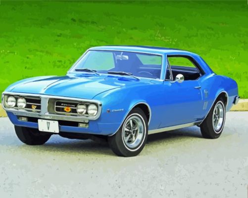 Blue 1967 Pontiac Paint By Numbers - My Paint By Numbers