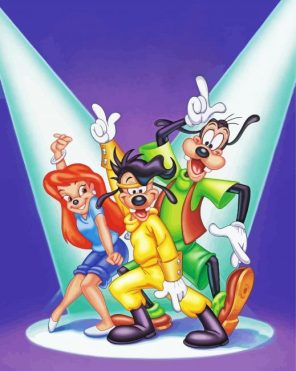Goofy Movie Disney Characters Paint By Numbers - My Paint By Numbers