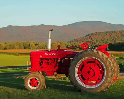 Aesthetic Farmall Tractor Paint By Numbers - My Paint By Numbers